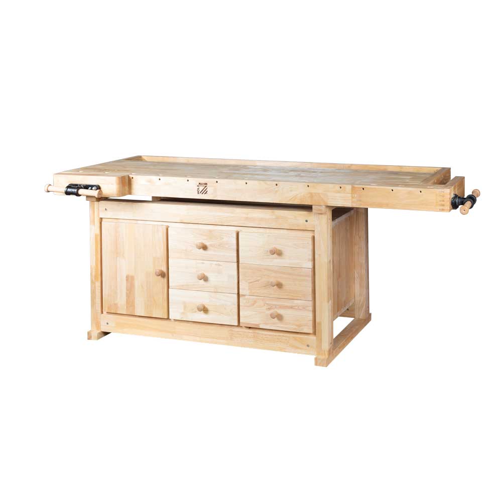 Holzmann - WB210C Work Bench with Cabinet & Clamping Jaws | Farmers ...